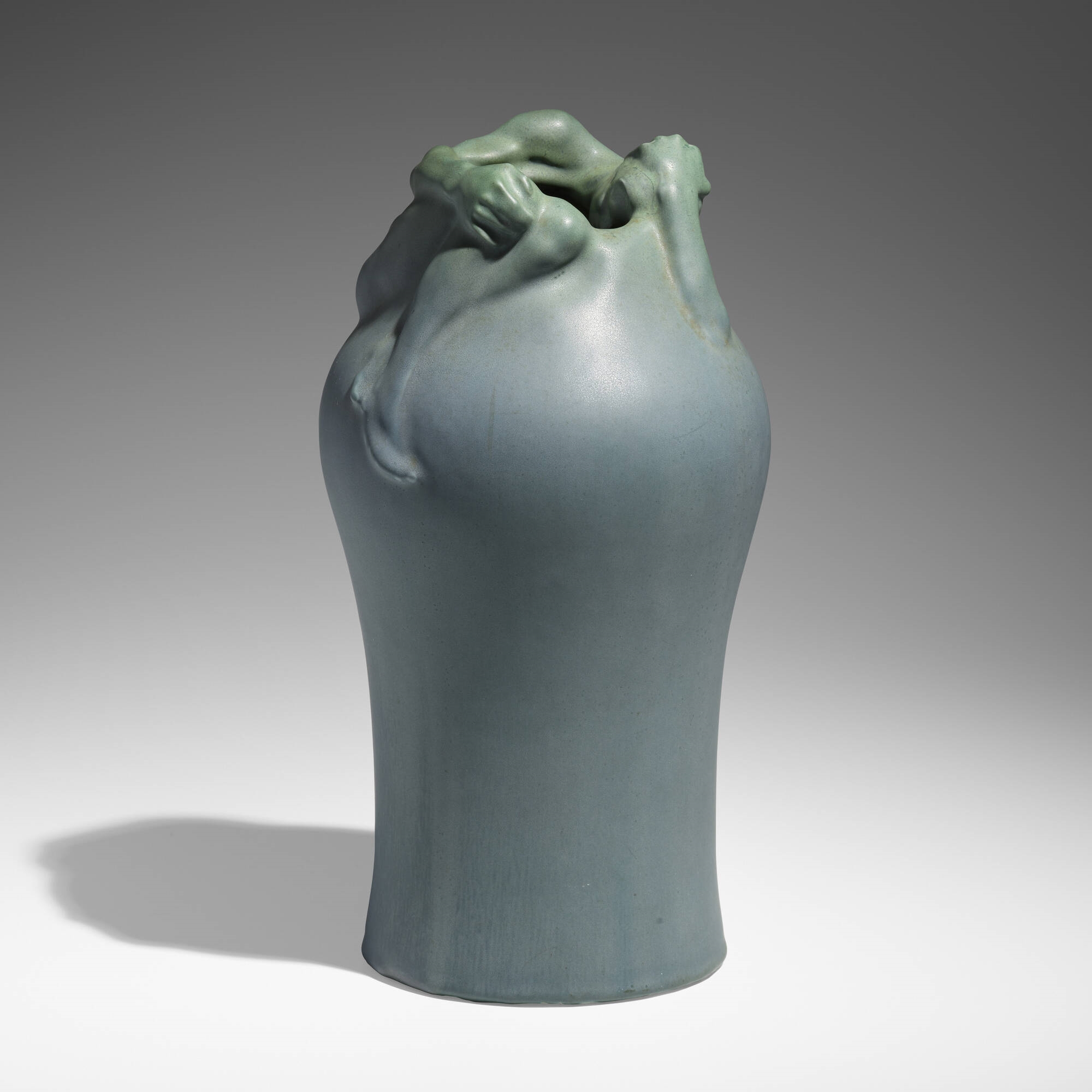 Artus Van Briggle | Rare and Early Despondency vase, 1902 (1902 ...