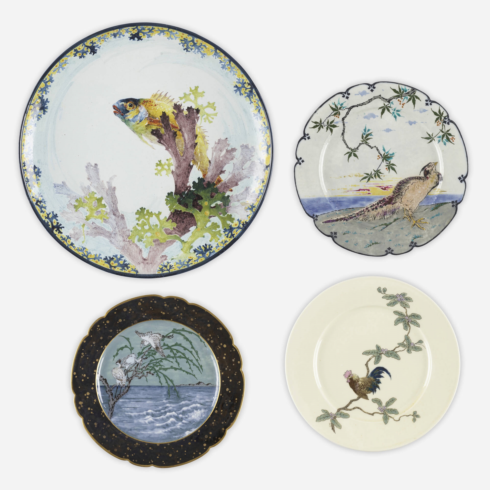 Albert Louis Dammouse | Collection of four plates | MutualArt