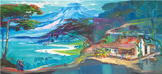 Hendra Gunawan | HENDRA GUNAWAN | Village Life (1975) | MutualArt