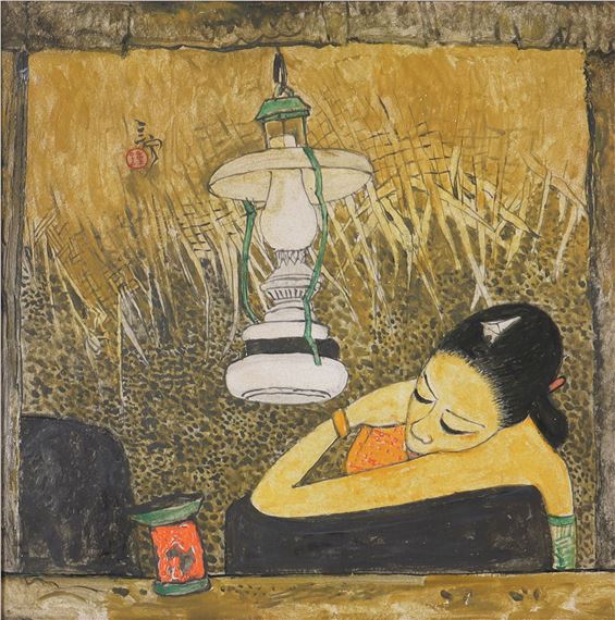 Cheong Soo Pieng | CHEONG SOO PIENG | Balinese Girls (1980) | MutualArt