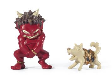 Kazuyuki Takishita | Red ogre from MOMOTARO ONI figure (a set of 2 ...