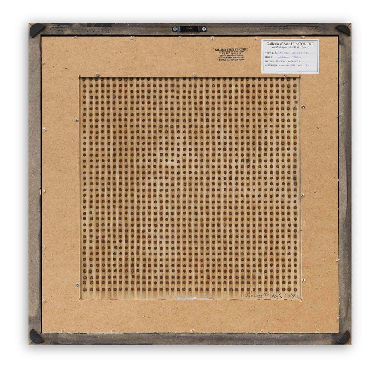 Bernard Aubertin | Tableau Clous (1966) | MutualArt