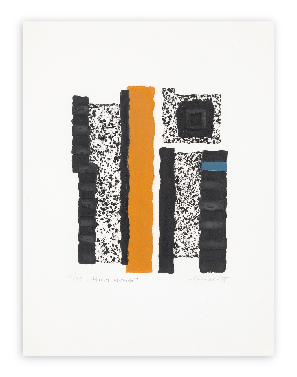 Luigi Spacal | Muri carsici (1969) | MutualArt