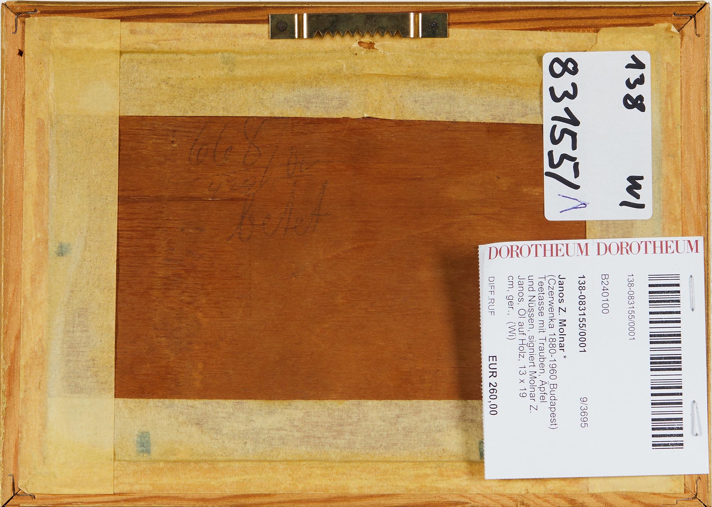 Janos Z. Molnar | Teetasse mit Trauben | MutualArt