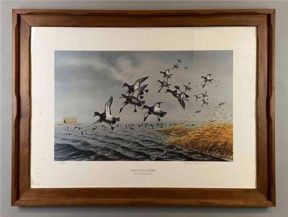 Jerry Raedeke | 1979 Jerry Raedeke Empty Blind-Bluebills Limited ...