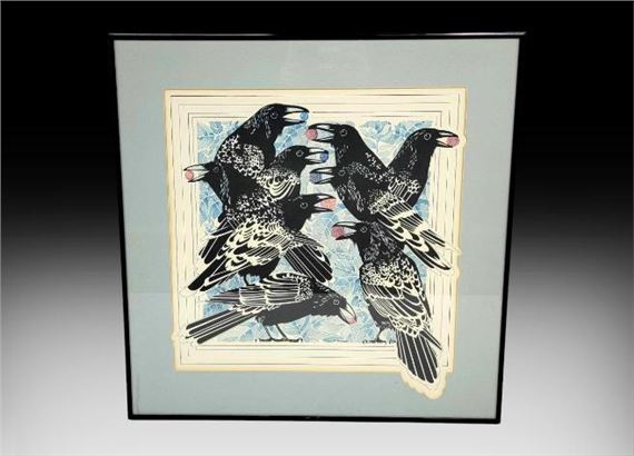 Alice Slattery | Ravens With Berries | MutualArt