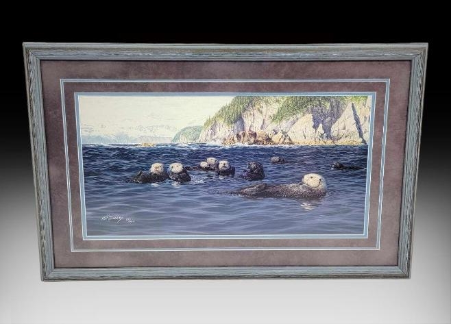 Ed Tussey | Alaskan Sea Otters | MutualArt