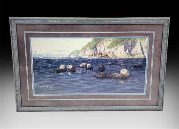 Ed Tussey | Alaskan Sea Otters | MutualArt