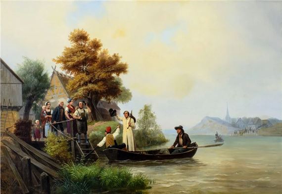 Wilhelm Alexander Meyerheim | Farewell (1845) | MutualArt