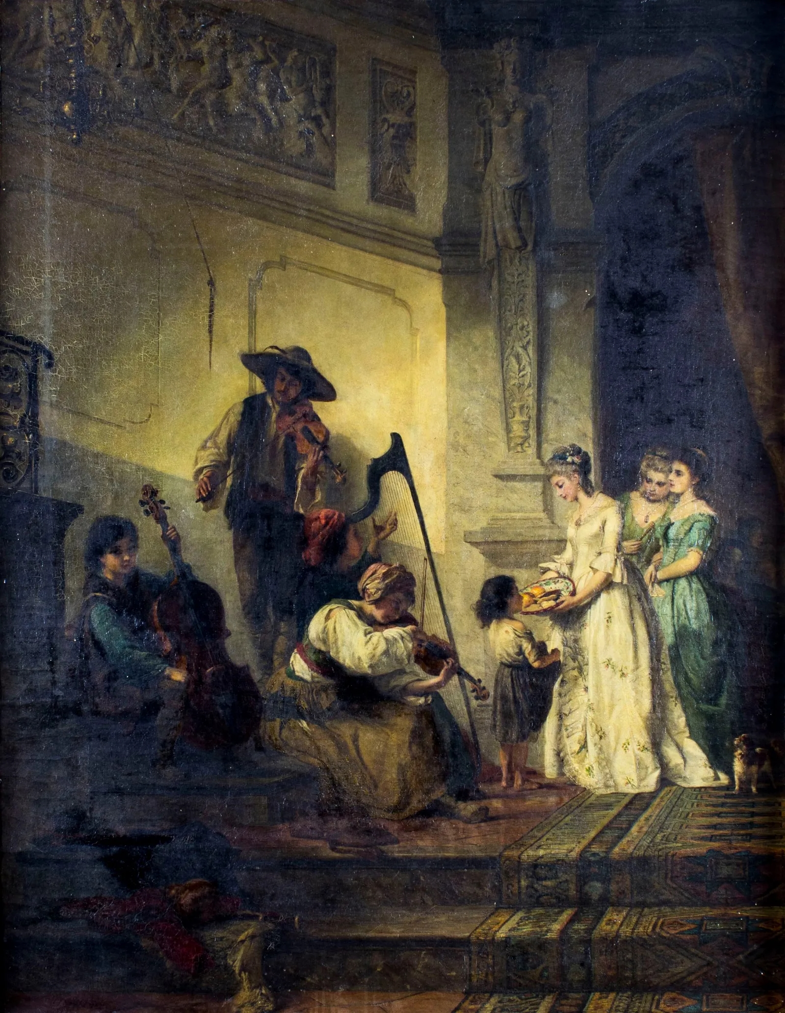 Heinrich Stelzner | Interior Scene (1871) | MutualArt