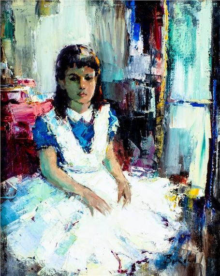 Marilyn Bendell | Seated Girl | MutualArt