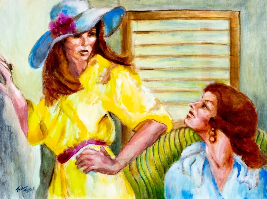 Thelma Thal | Two Women Talking | MutualArt