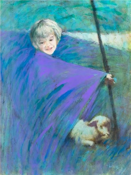 Thornton Utz | Shepherd Boy with Lamb | MutualArt