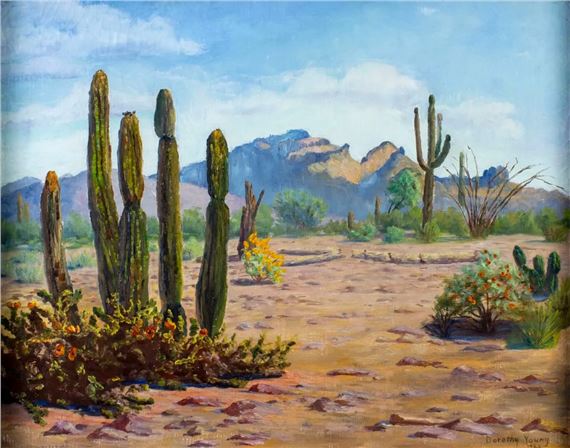Dorothy Young | Desert Landscape (1962) | MutualArt