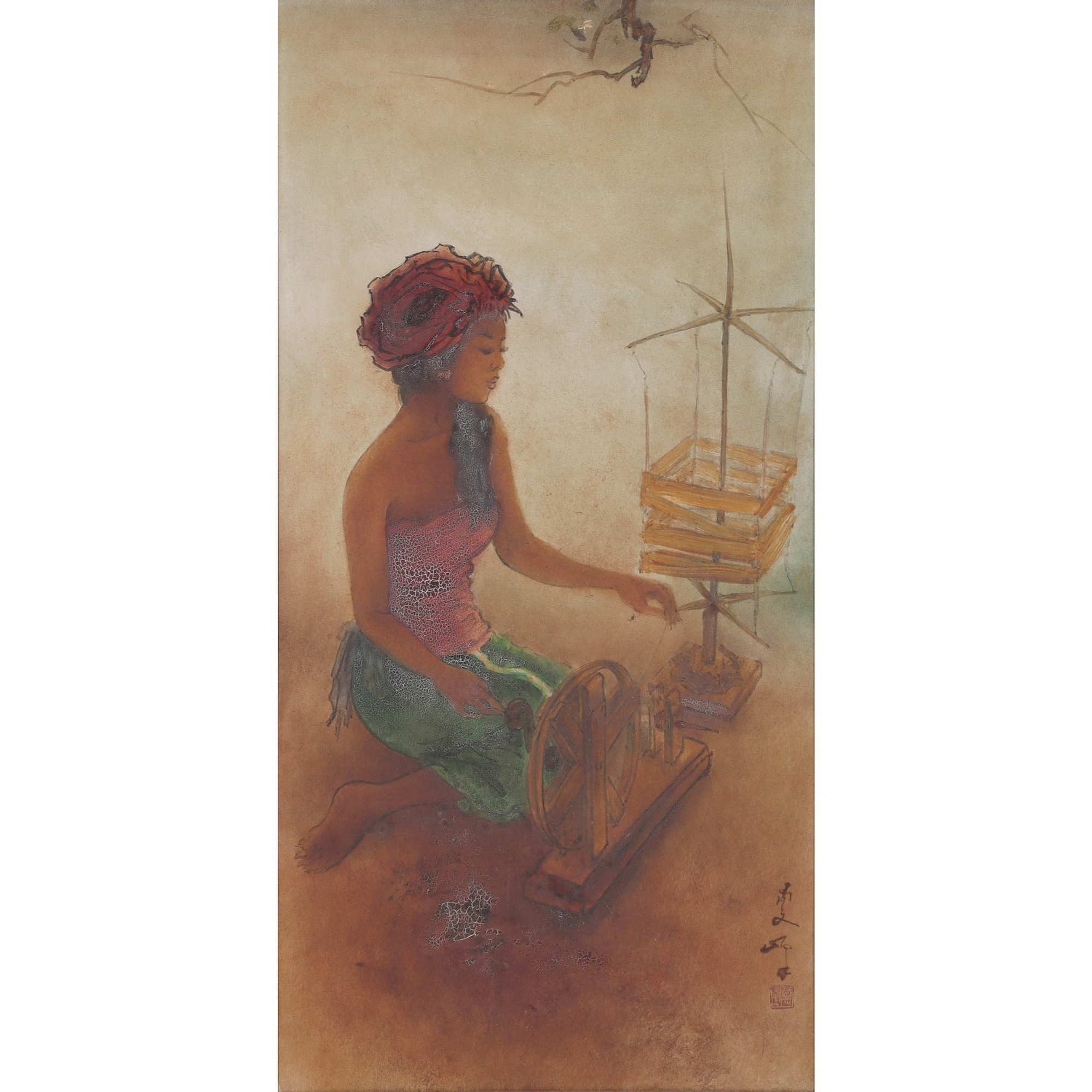 Lee Man Fong | THE WEAVER | MutualArt