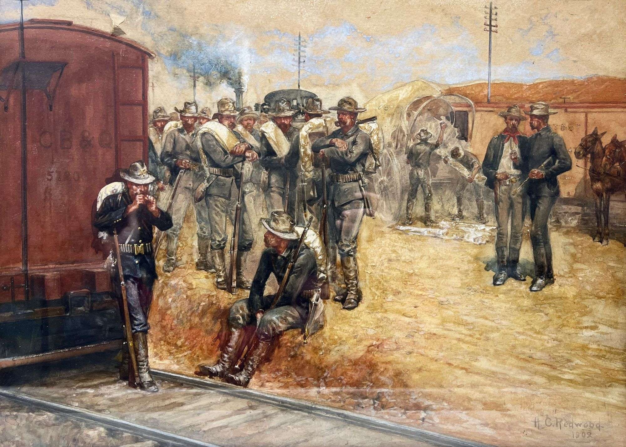 Allen C. Redwood | Span-Am War soldiers (1902) | MutualArt