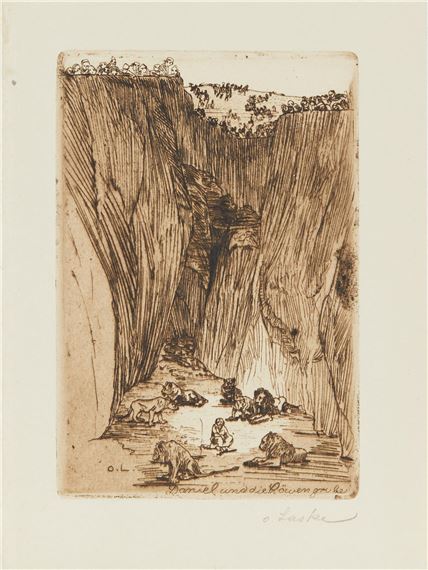 Oskar Laske | Daniel in der Löwengrube (1913) | MutualArt
