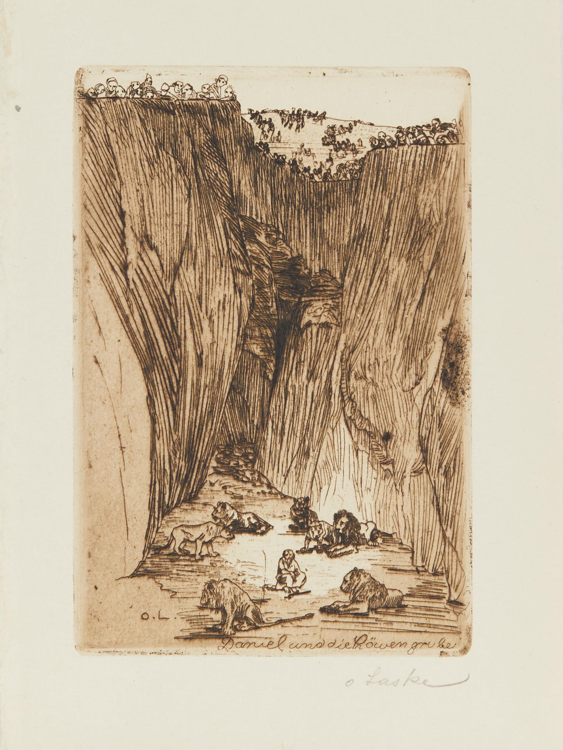 Oskar Laske | Daniel in der Löwengrube (1913) | MutualArt