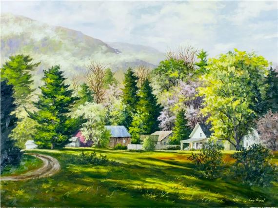 Gary Shepard | Village Landscape | MutualArt
