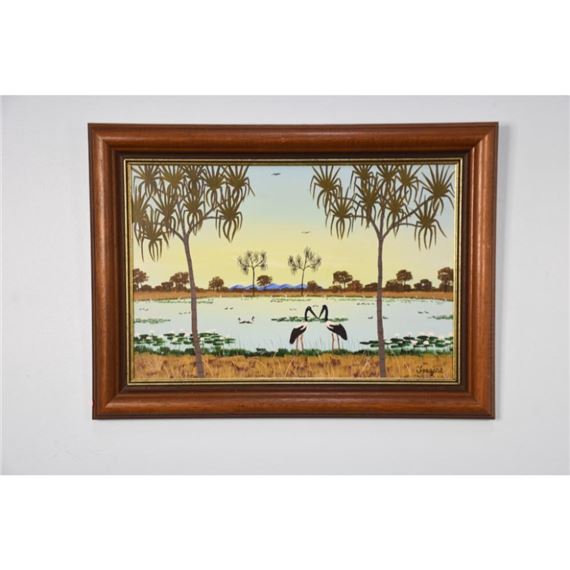 Percy Trezise | Jabiru at Kakadu | MutualArt