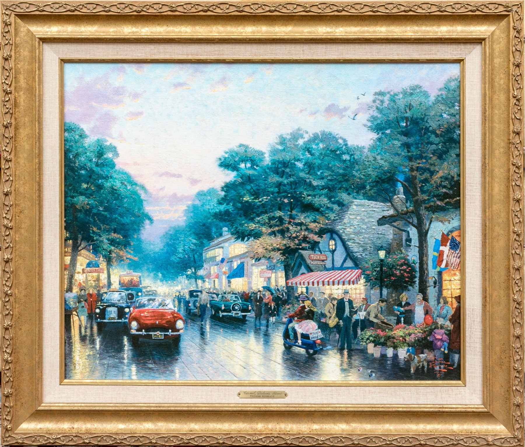 Thomas Kinkade Carmel Thomas Kinkade Signed Le Print Titled Carmel