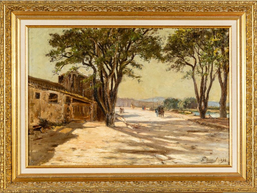 Jean Baptiste Brunel | Les quais d'Avignon (1892) | MutualArt