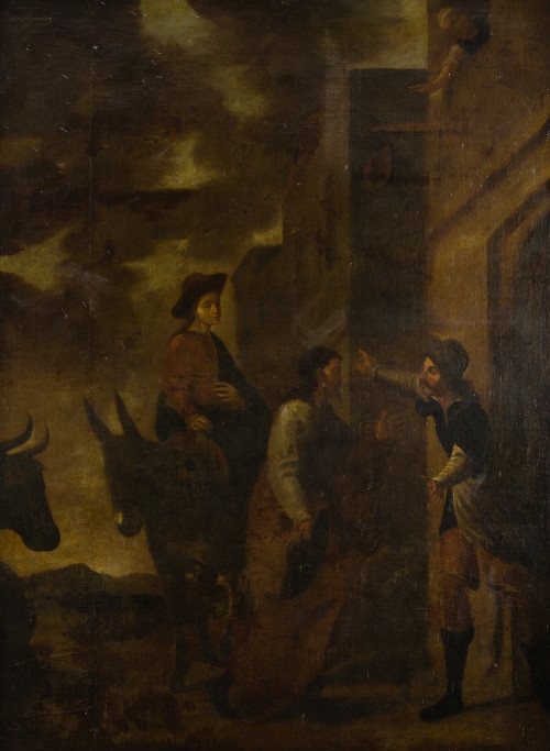 Spanish School, 17th Century | María y José buscan posada en Belén ...