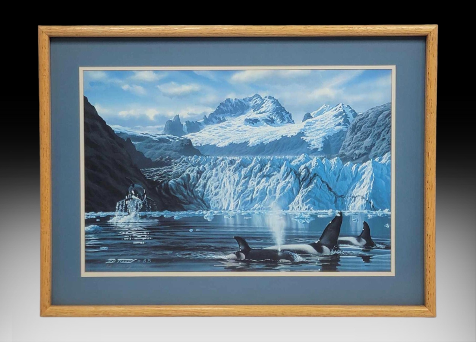 Ed Tussey | Glacier Orcas | MutualArt