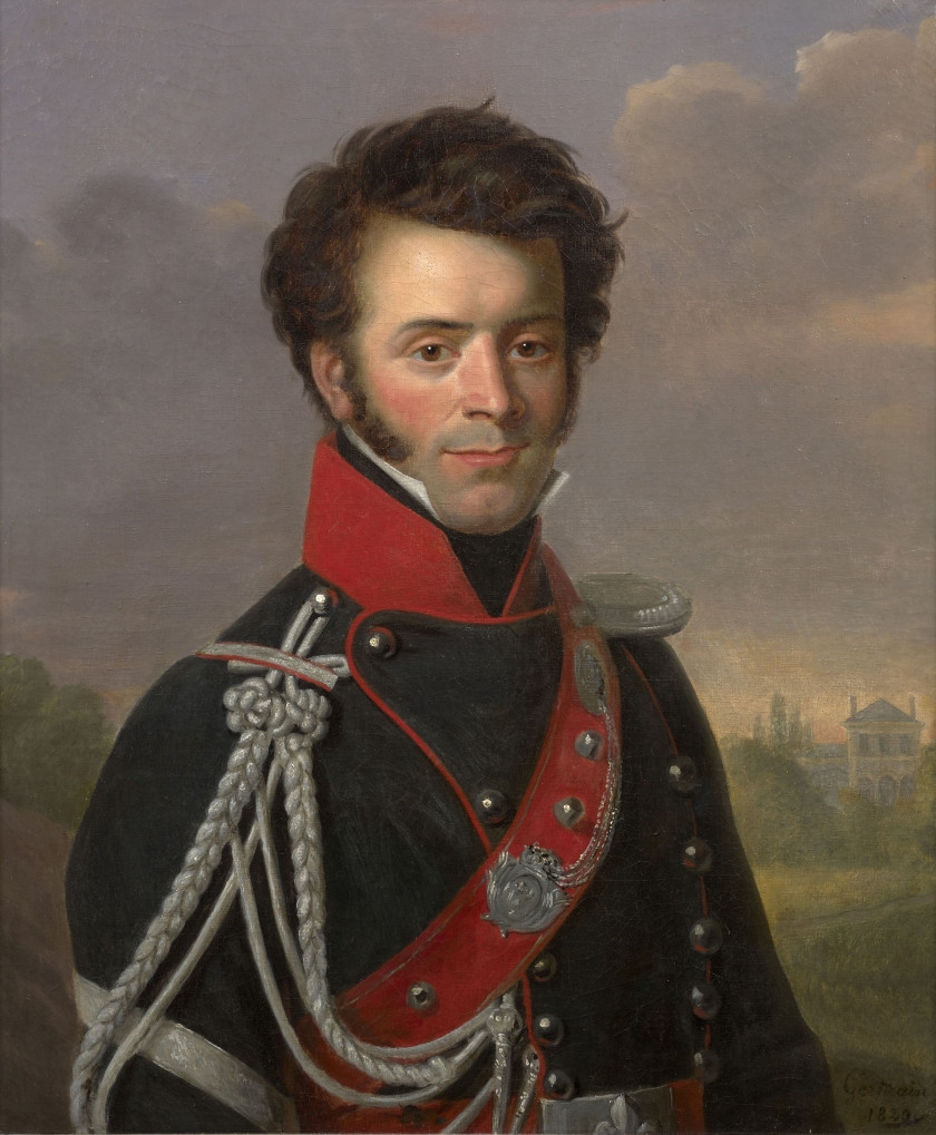 Jean Baptiste Louis Germain | Portrait d'un officier de la Garde ...