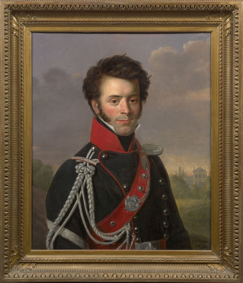 Jean Baptiste Louis Germain | Portrait d'un officier de la Garde ...