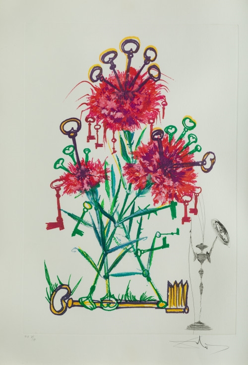 Salvador Dalí | Surrealistic Flowers, 1972 (1904) | MutualArt