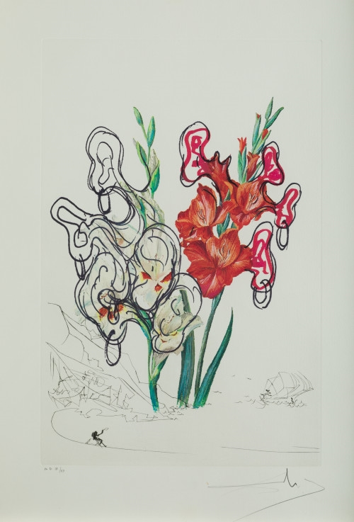 Salvador Dalí | Surrealistic Flowers, 1972 (1904) | MutualArt