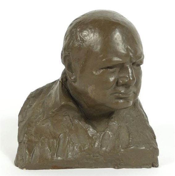 Oscar Nemon | BUST OF WINSTON CHURCHILL | MutualArt