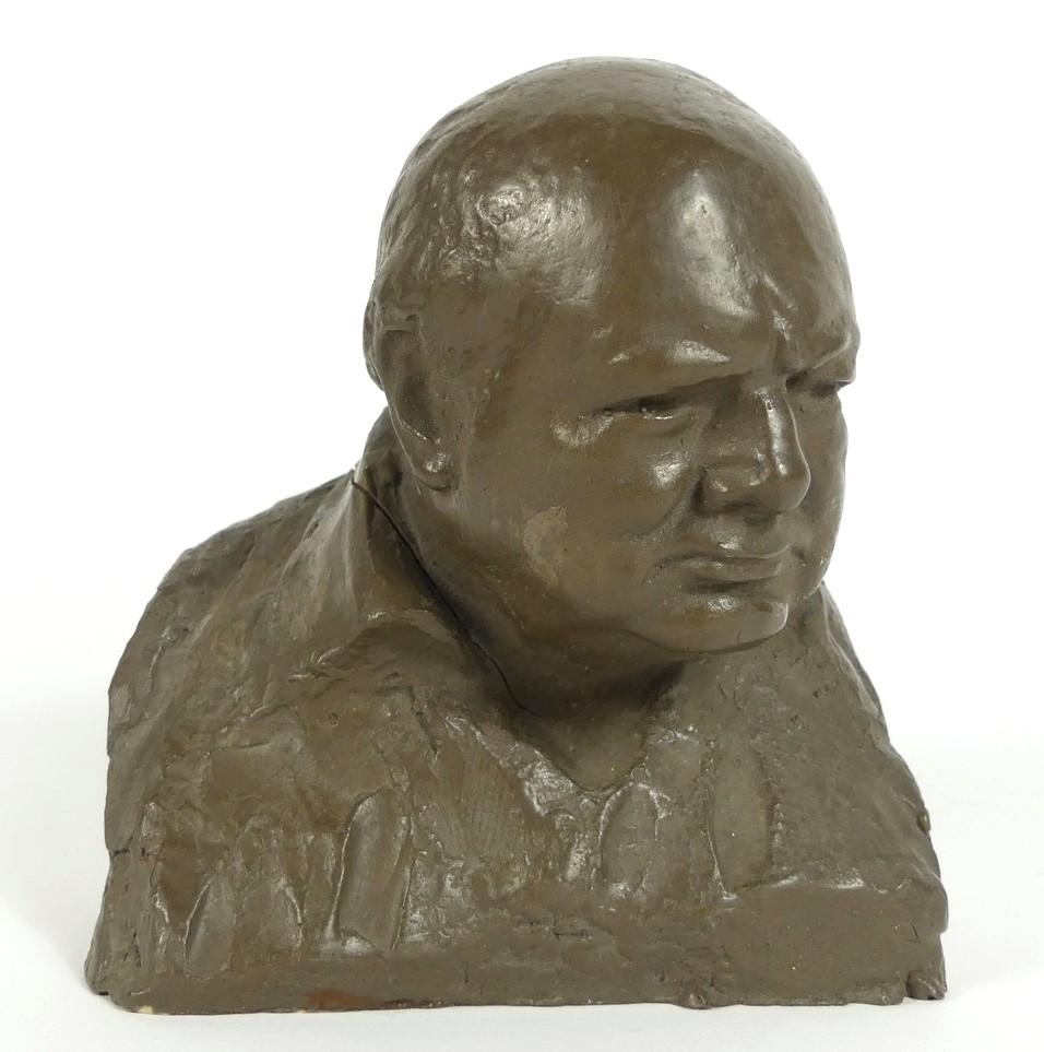Oscar Nemon | BUST OF WINSTON CHURCHILL | MutualArt