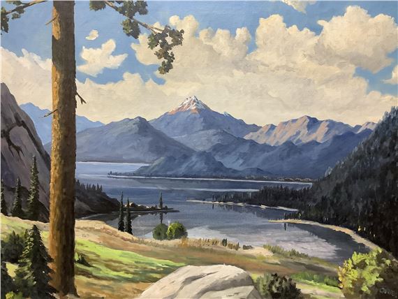 George Carter | George C. Carter Mountains Oil On Canvas | MutualArt