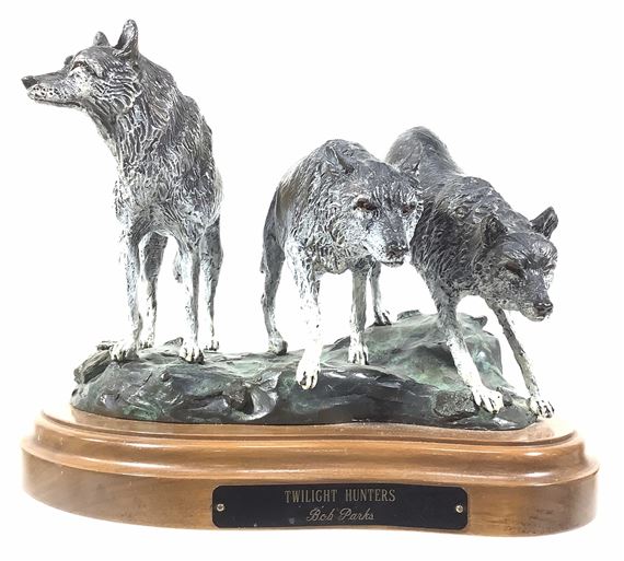 Bob Parks | Bob Parks Twilight Hunters Bronze Sculpture | MutualArt