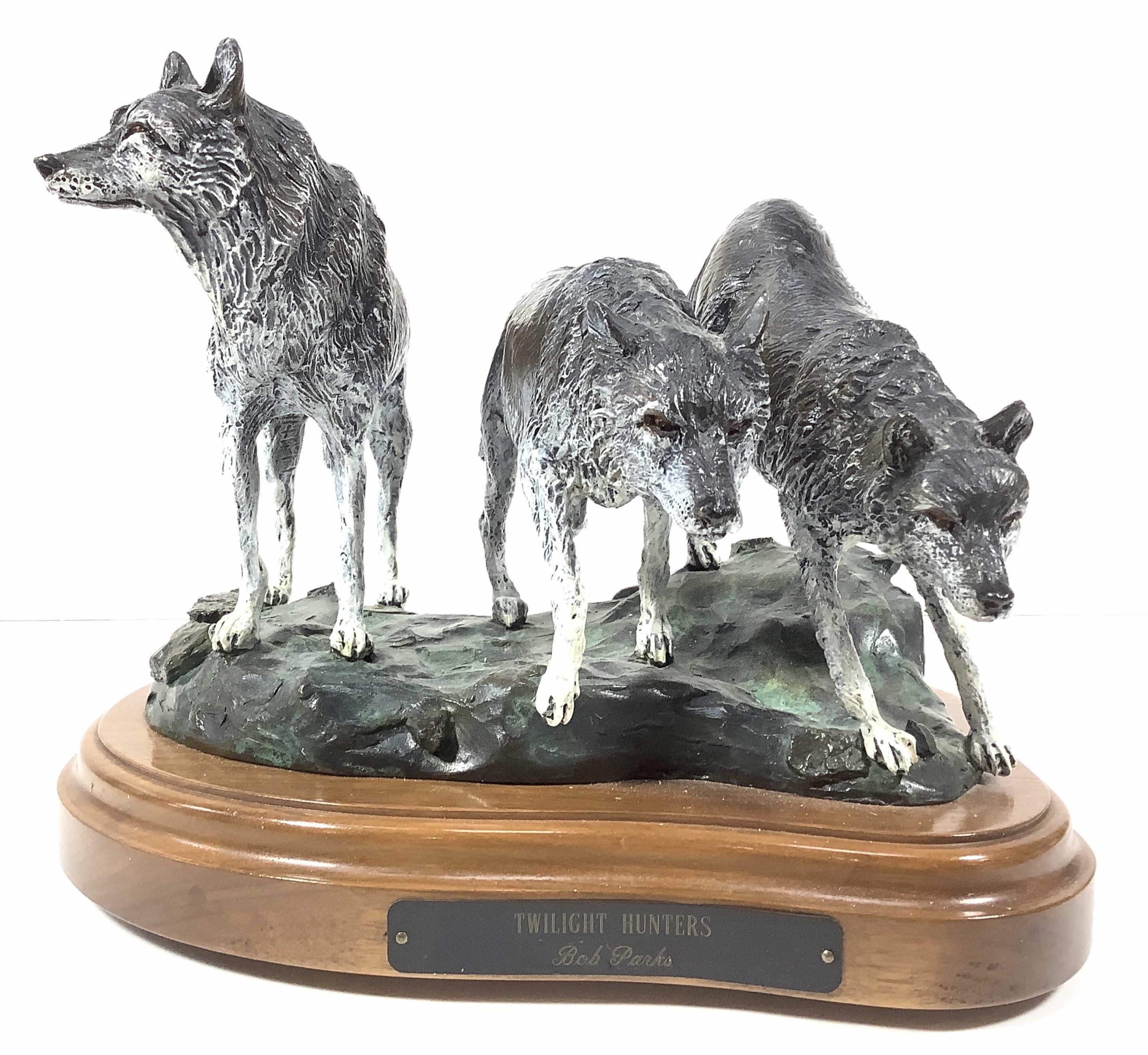 Bob Parks | Bob Parks Twilight Hunters Bronze Sculpture | MutualArt