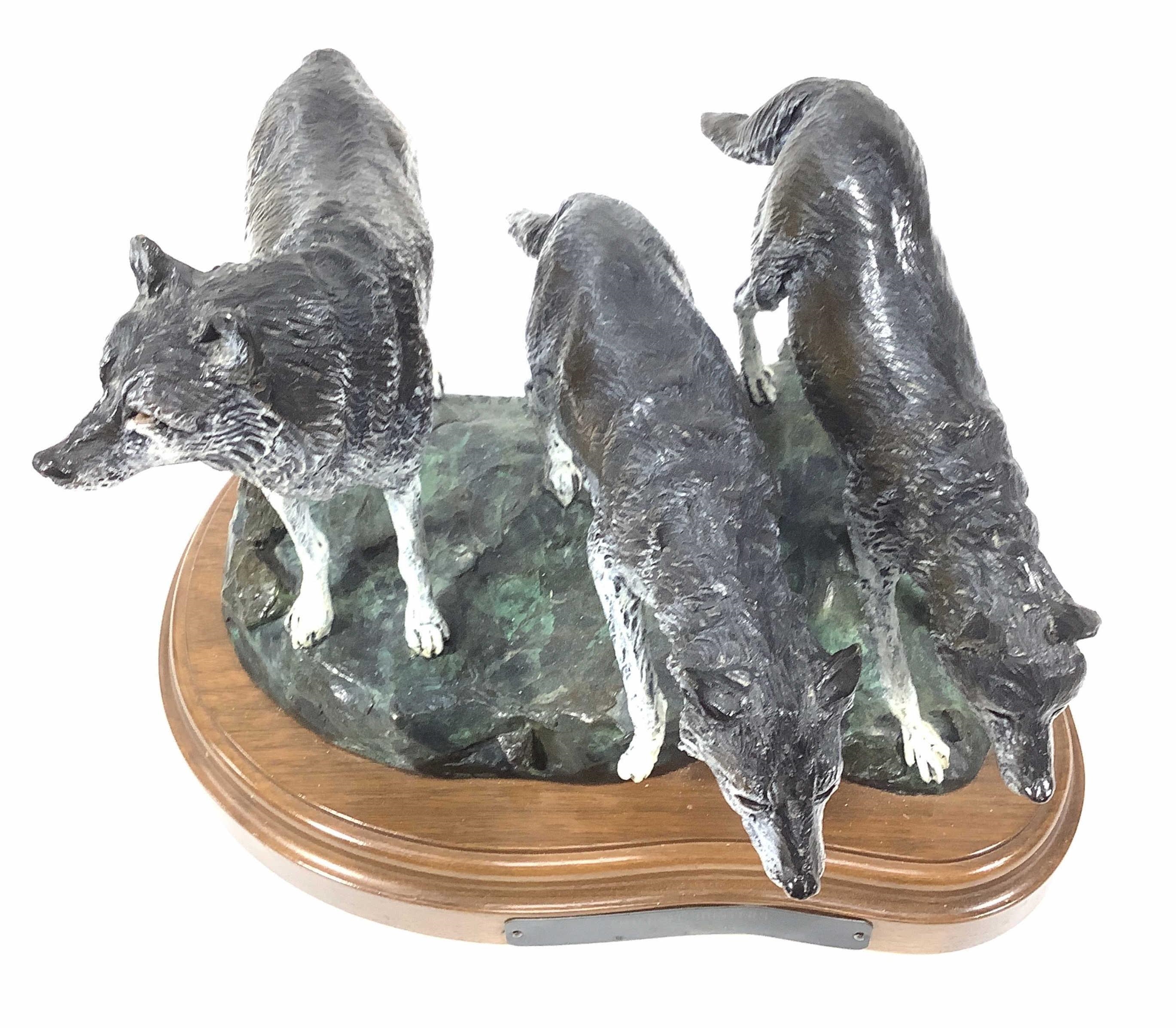 Bob Parks | Bob Parks Twilight Hunters Bronze Sculpture | MutualArt