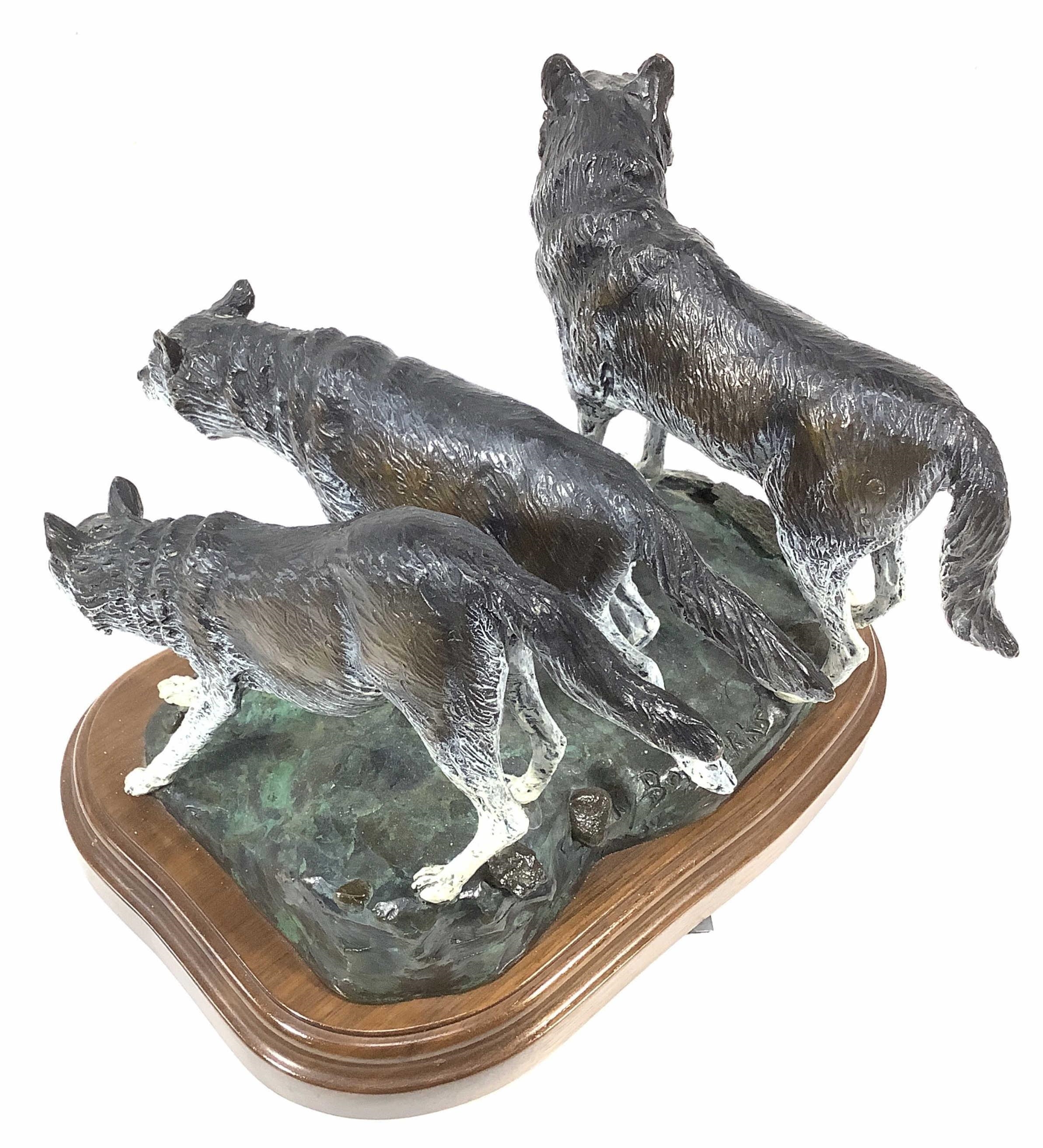Bob Parks | Bob Parks Twilight Hunters Bronze Sculpture | MutualArt
