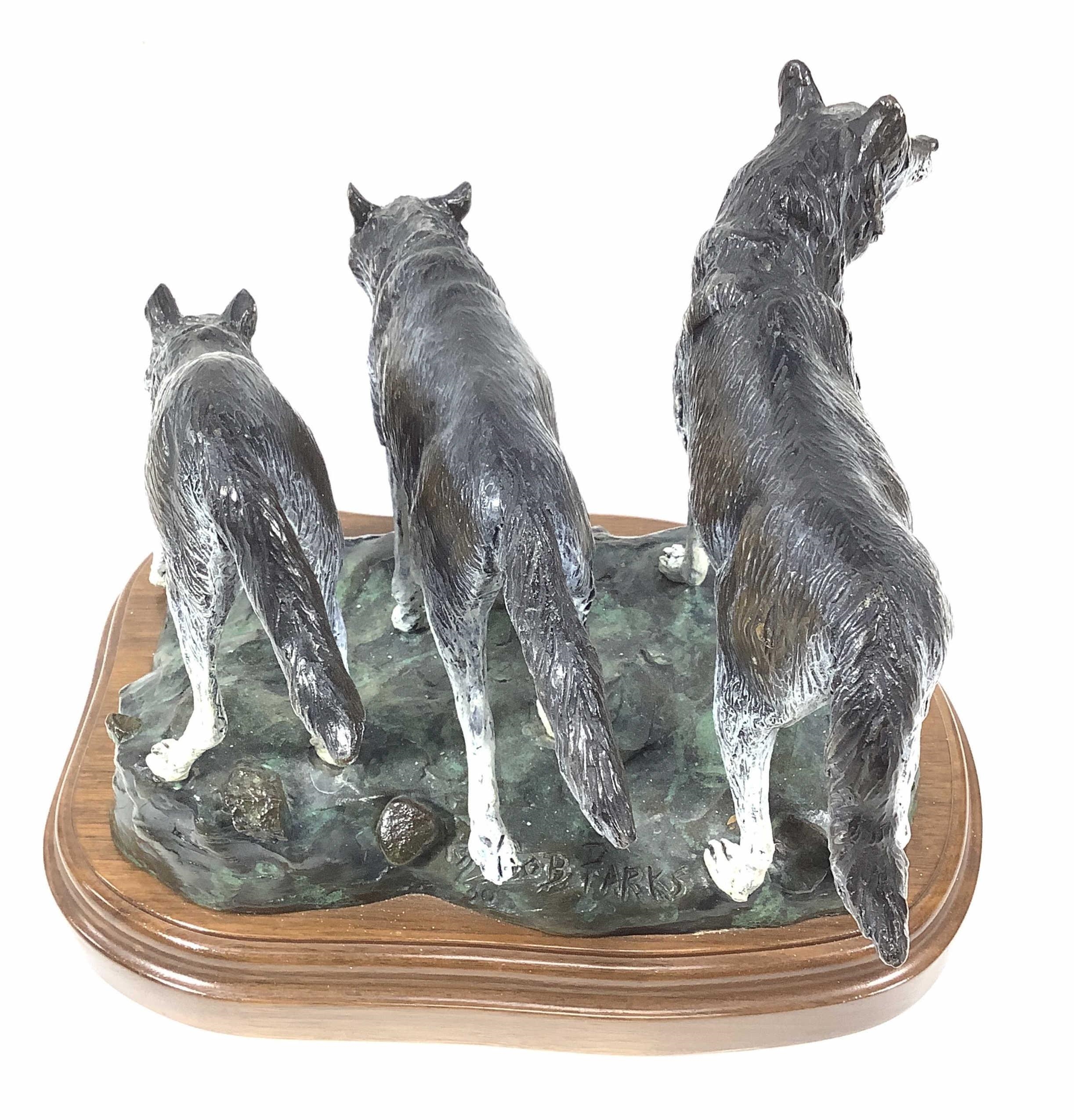 Bob Parks | Bob Parks Twilight Hunters Bronze Sculpture | MutualArt