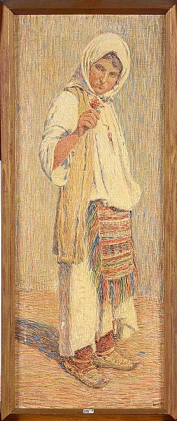 Spiro Bocaric | Girl by the Fountain | MutualArt