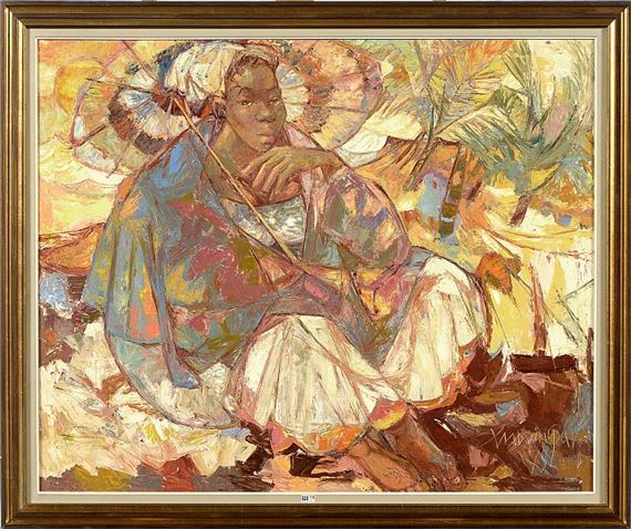 Mavinga Ma Nkondo Ngwala | Congolaise à l'ombrelle | MutualArt