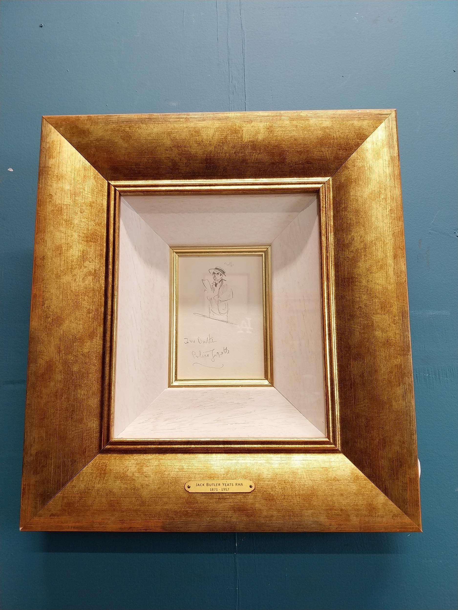 Jack B. Yeats | Jack B Yeats framed pencil drawing from the Yeats ...