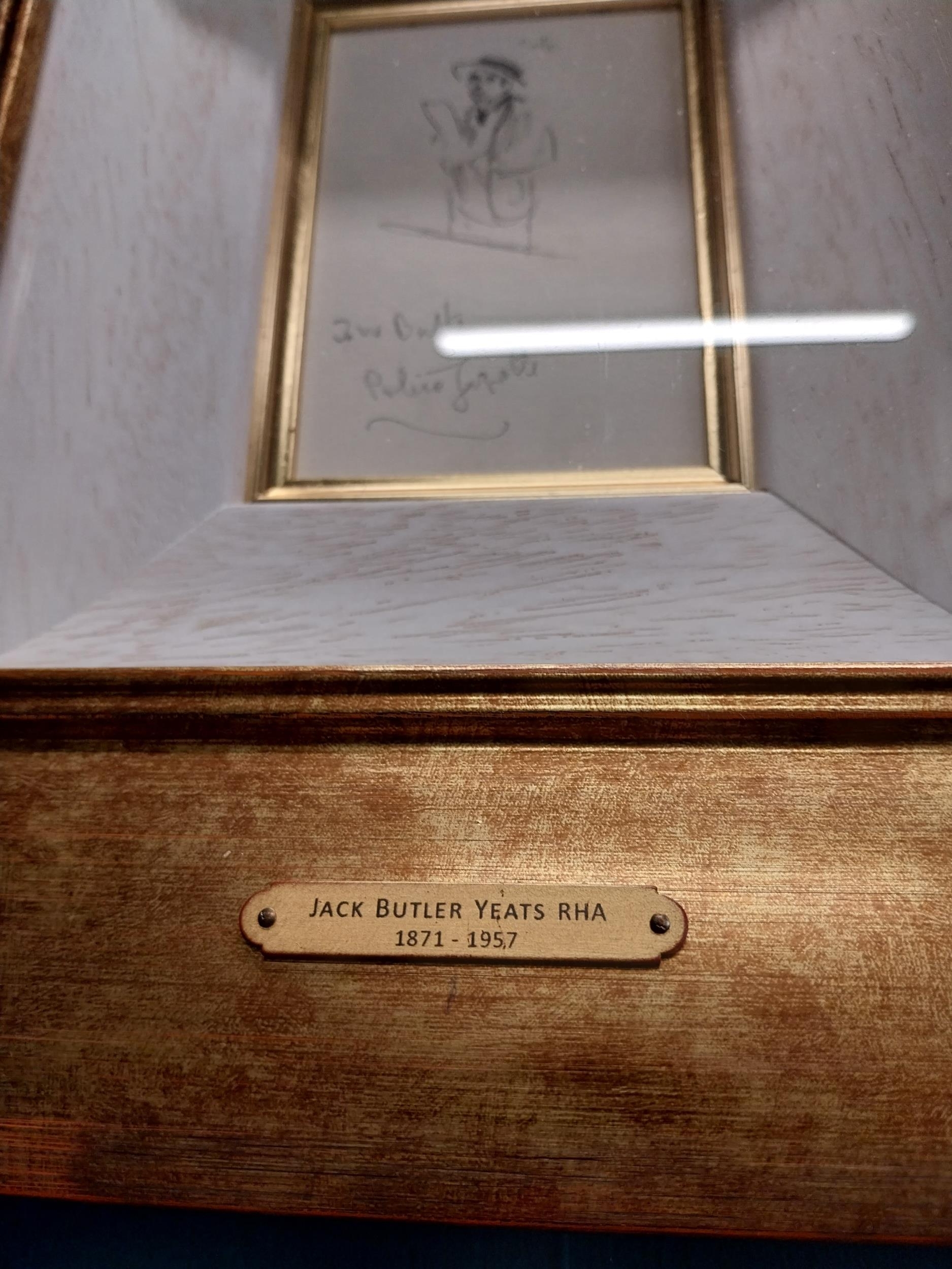 Jack B. Yeats | Jack B Yeats framed pencil drawing from the Yeats ...