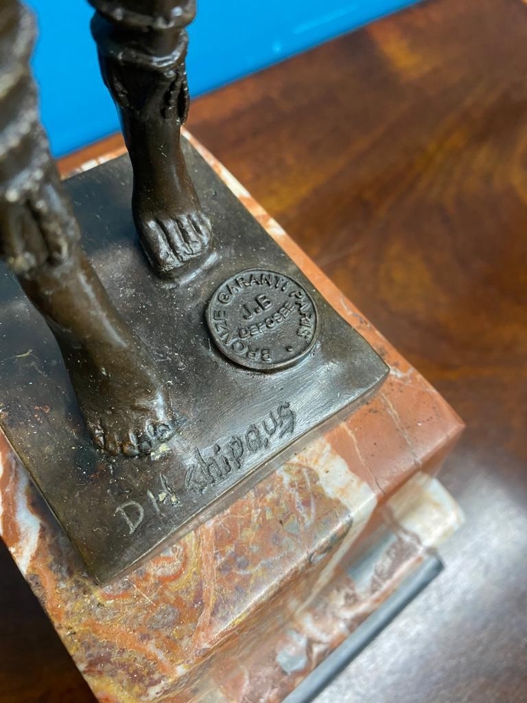 Demétre H. Chiparus | Bronze model of Dancer on marble base stamped D H ...