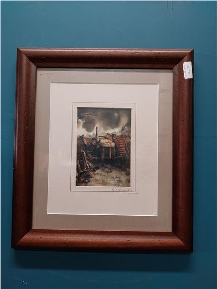 George A. Gourley | Framed Tractor print signed George A Gourley ...