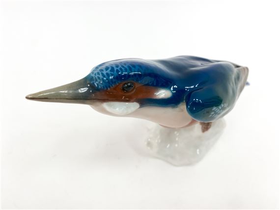 Paul Walther | PAUL WALTHER MEISSEN PORCELAIN KINGFISHER BIRD (1906 ...