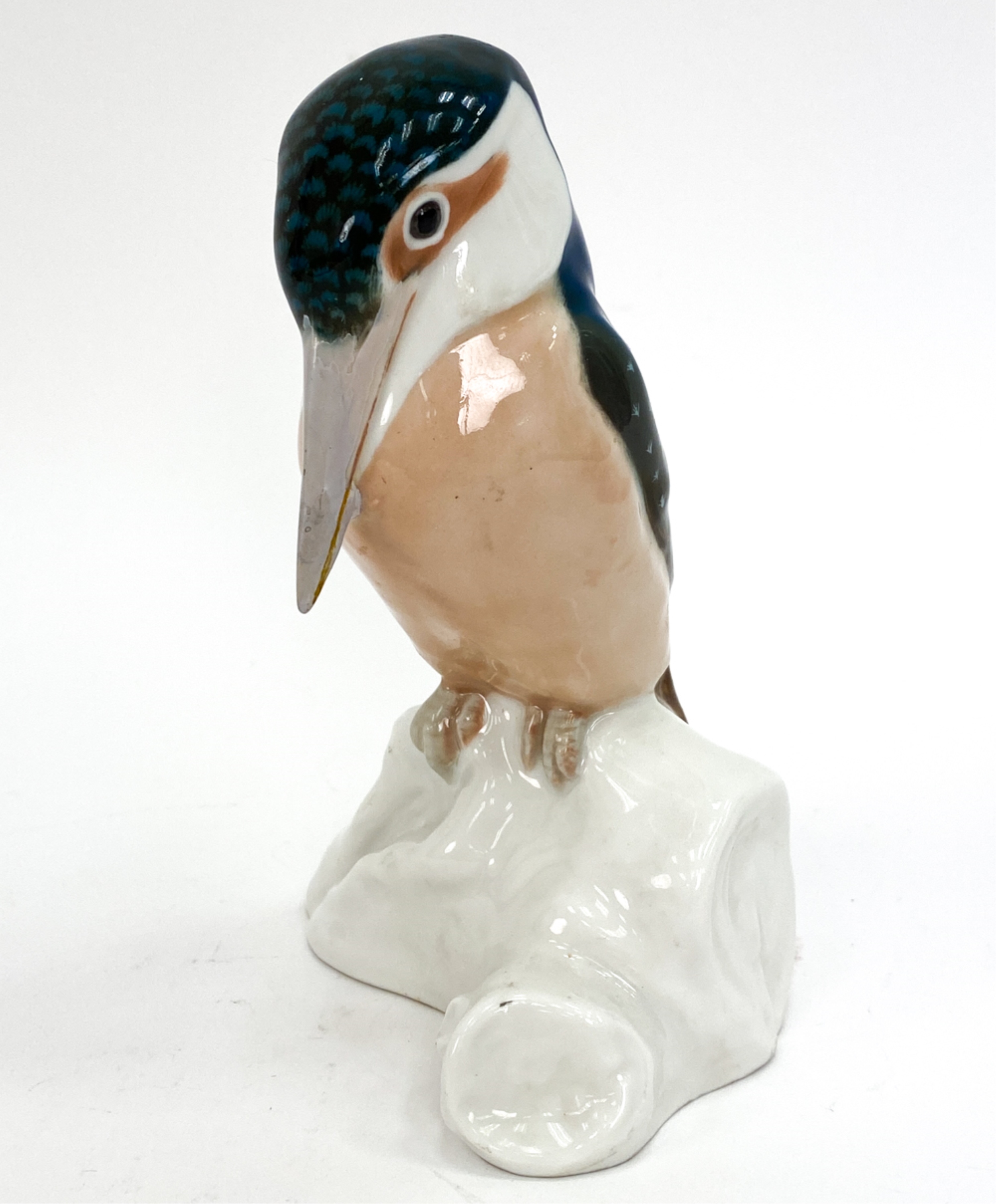 Paul Walther | PAUL WALTHER MEISSEN PORCELAIN KINGFISHER BIRD | MutualArt