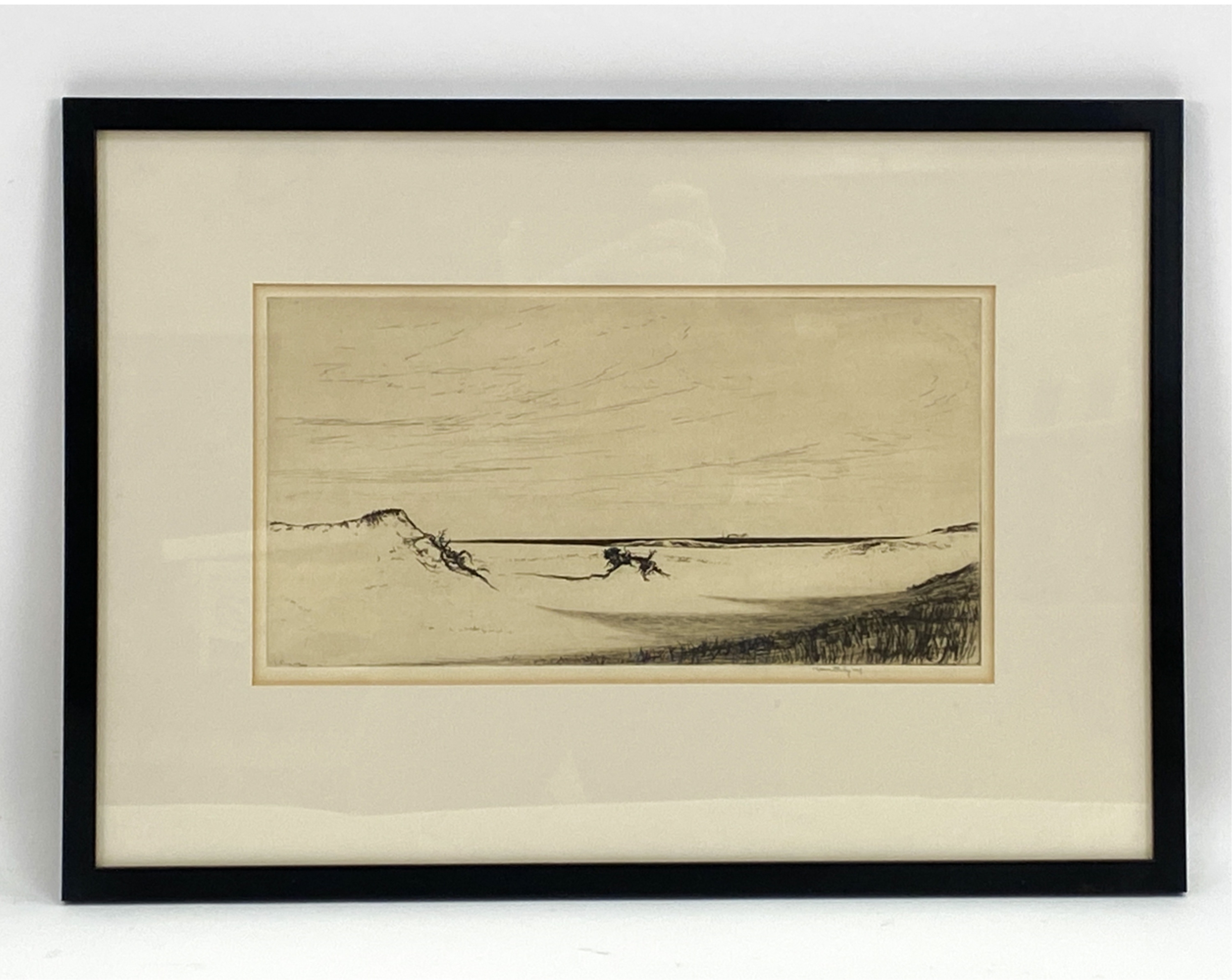 Kerr Eby | ETCHING OF DUNES | MutualArt