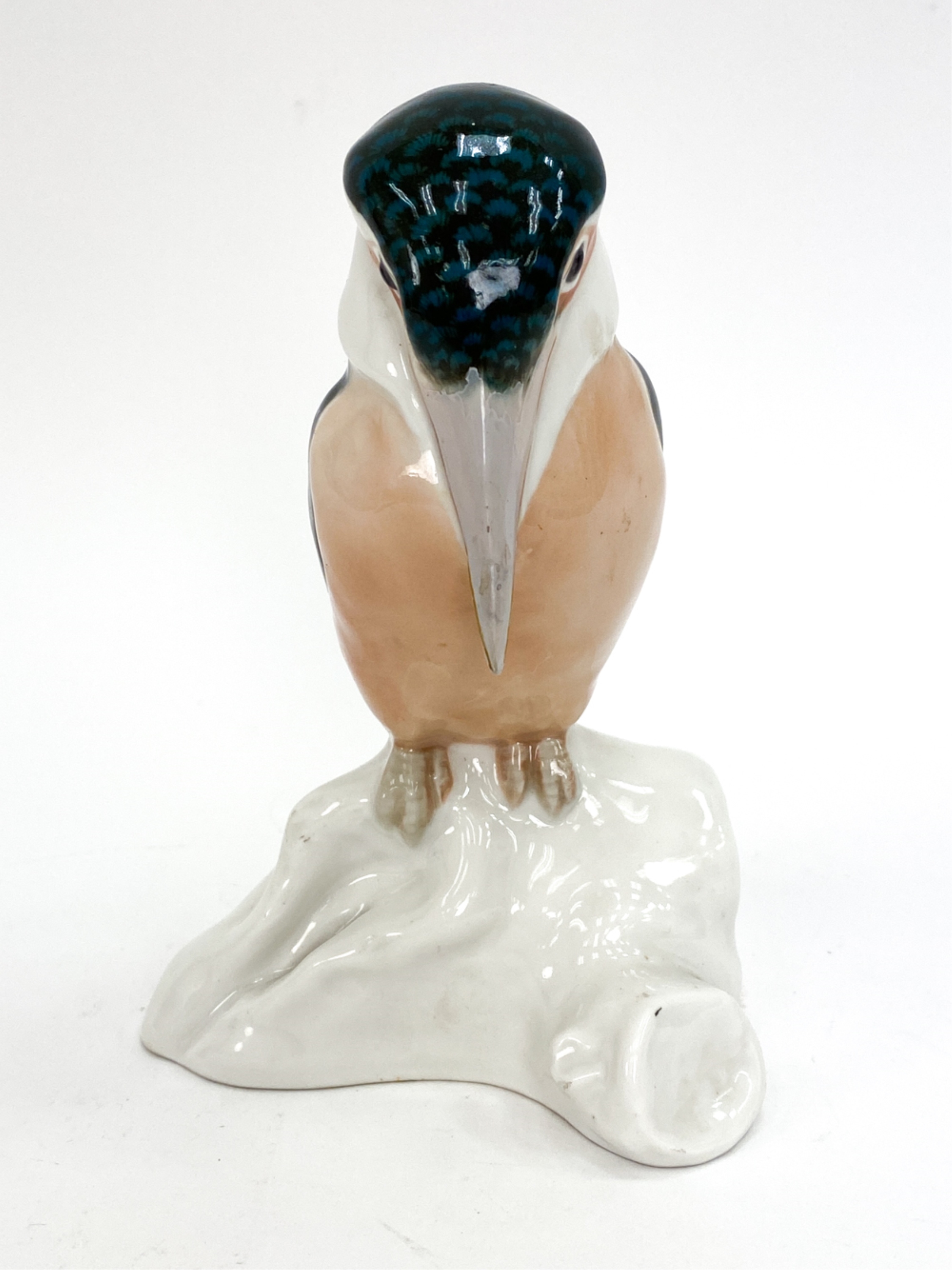 Paul Walther | PAUL WALTHER MEISSEN PORCELAIN KINGFISHER BIRD | MutualArt